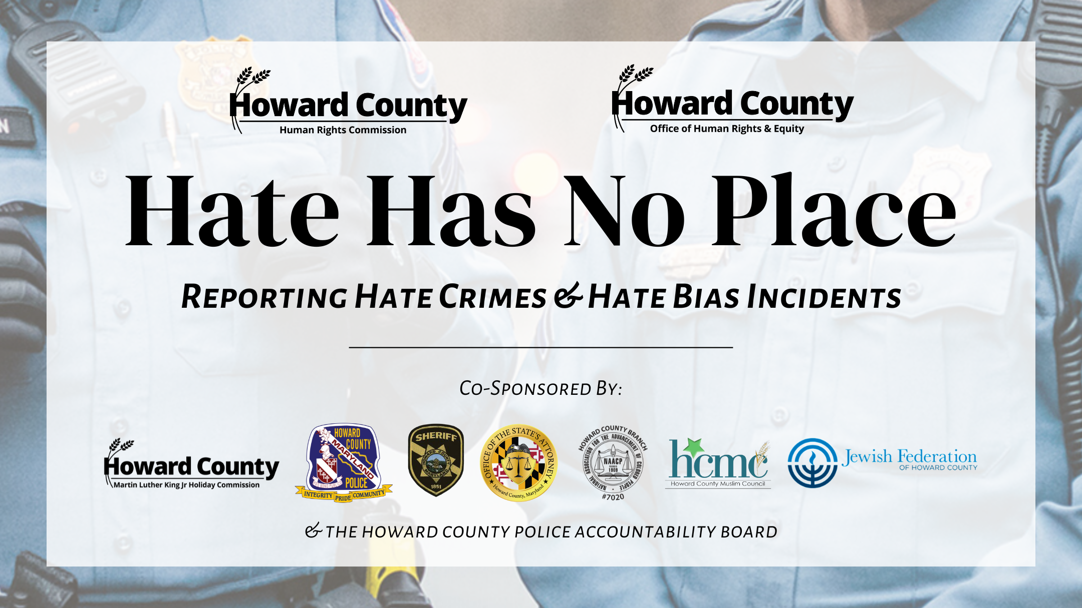 Hate Has No Place! | Howard County