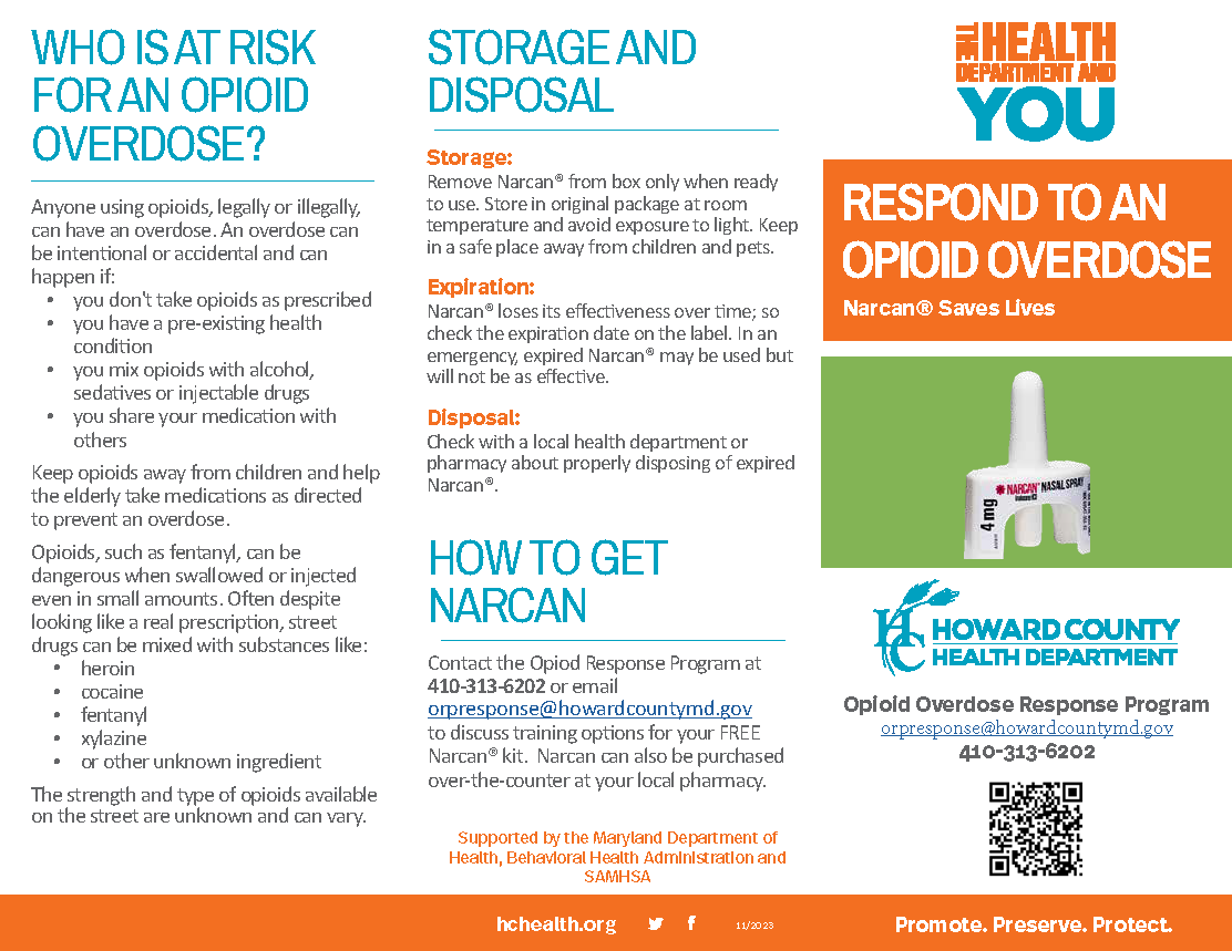 Opioid Overdose Response Program | Howard County