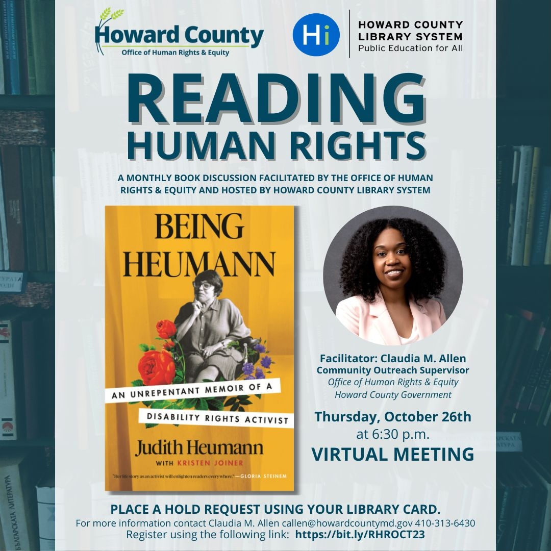 Reading Human Rights - Being Heumann | Howard County