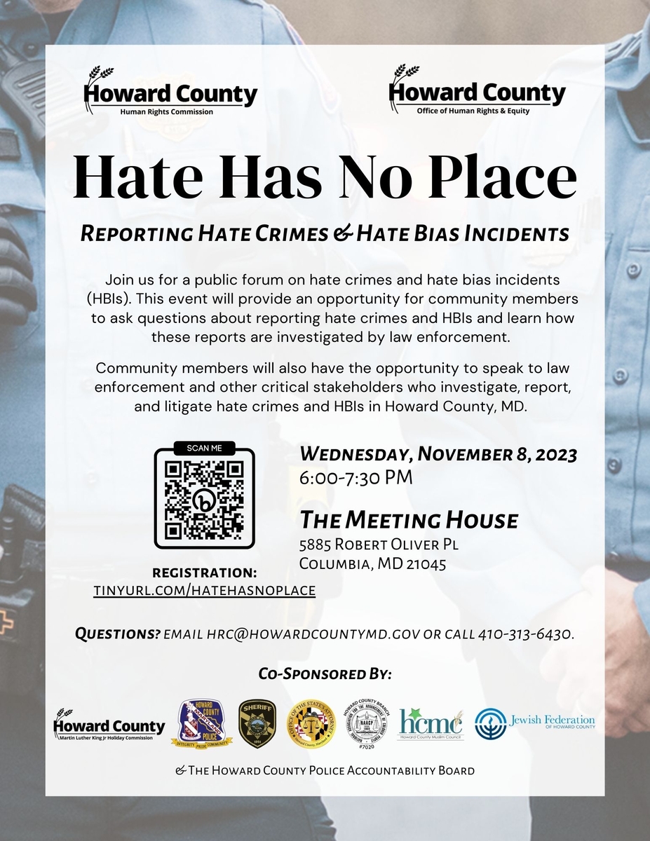 Hate Has No Place! | Howard County