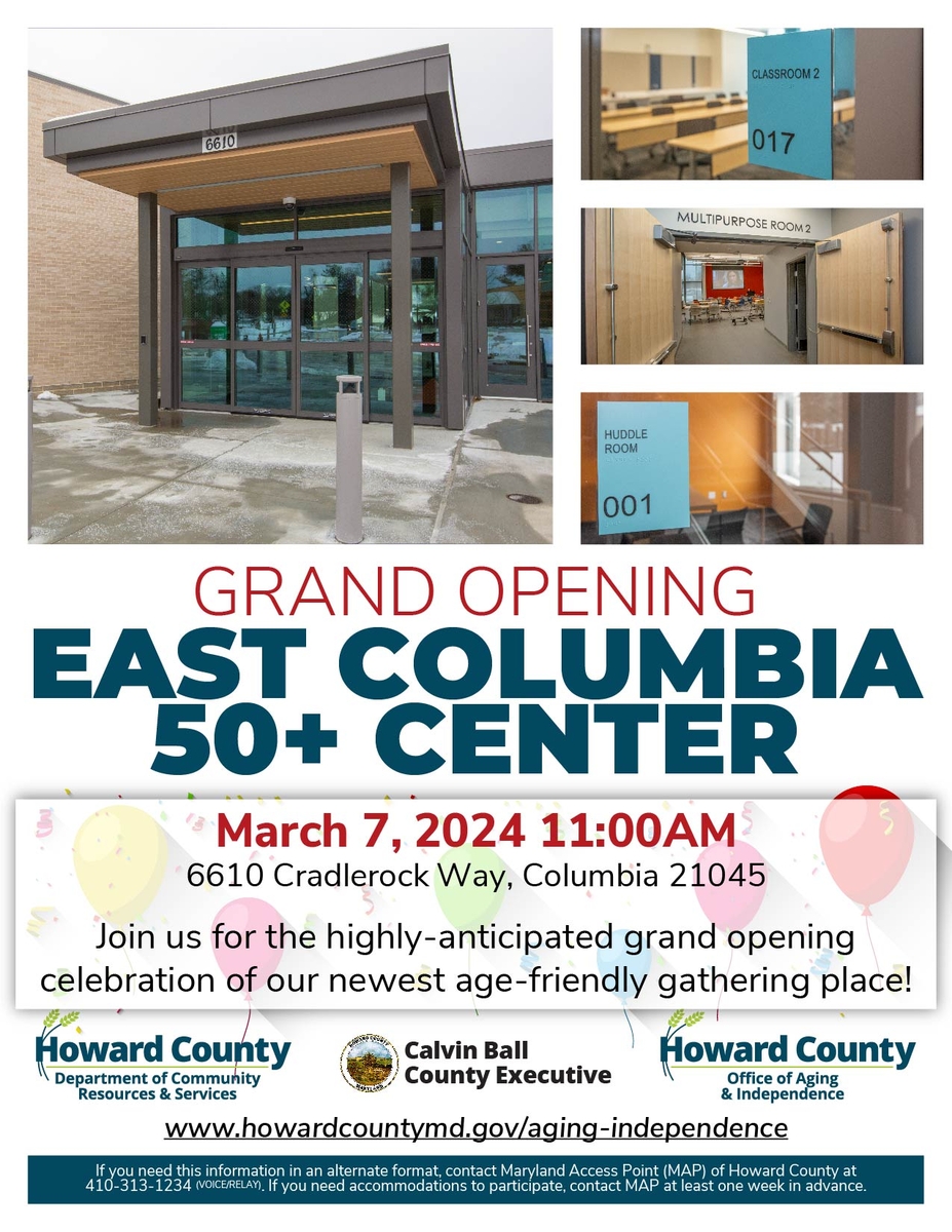 East Columbia 50+ Center Grand Opening | Howard County