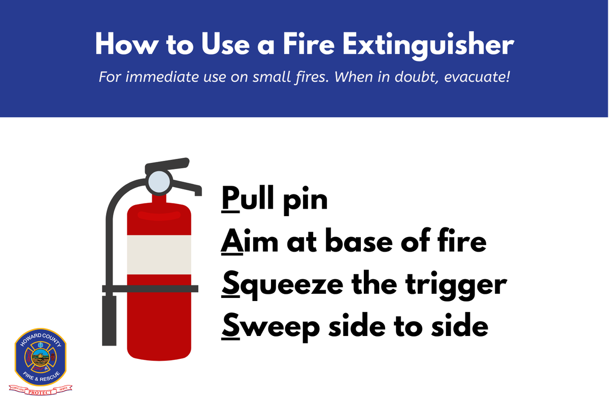 Fire Extinguisher Disposal and Use | Howard County