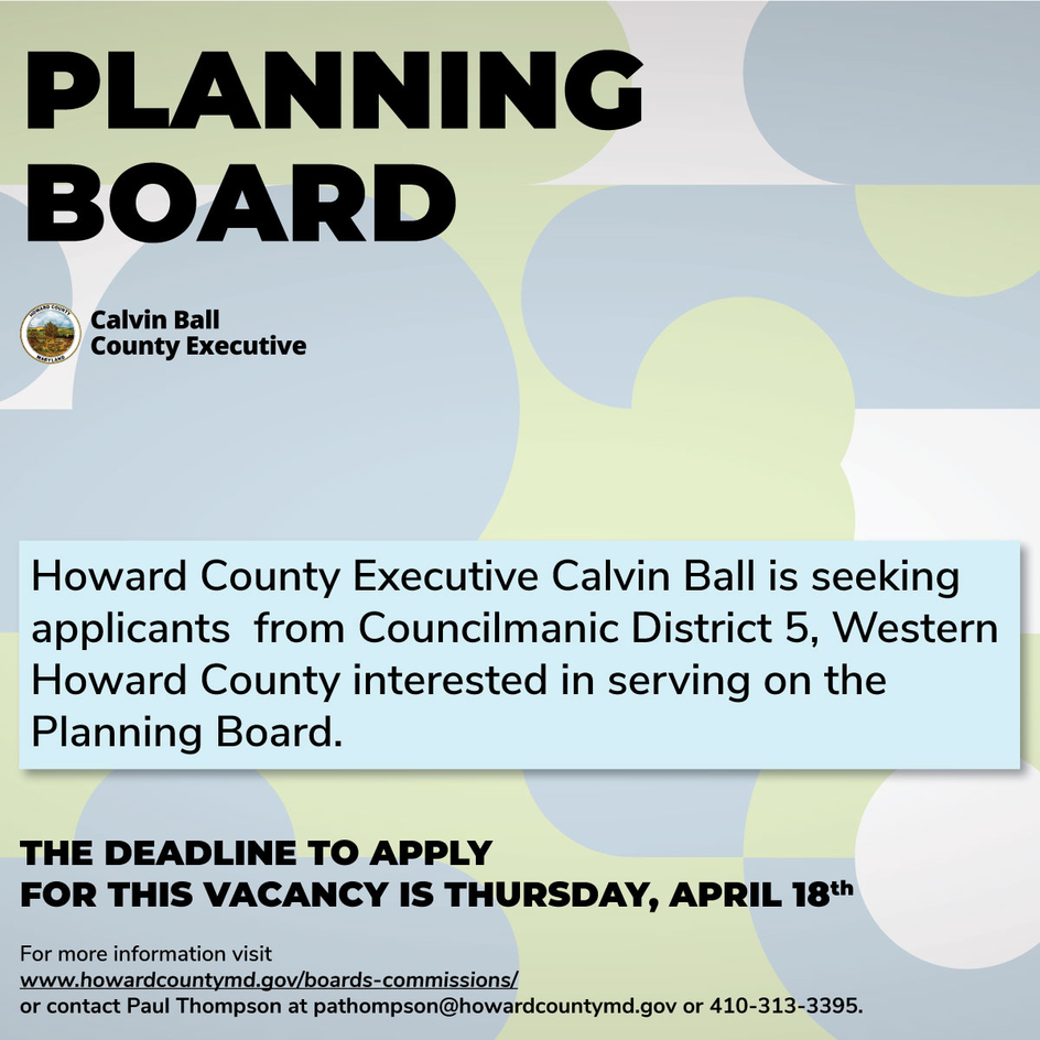 Planning Board | Howard County