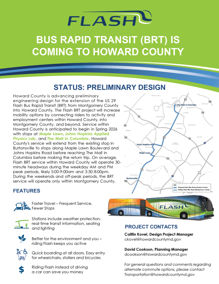 Flash Bus Rapid Transit | Howard County