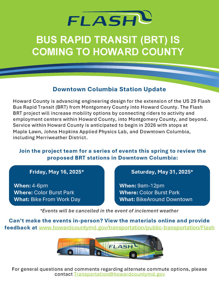 Flash Bus Rapid Transit | Howard County