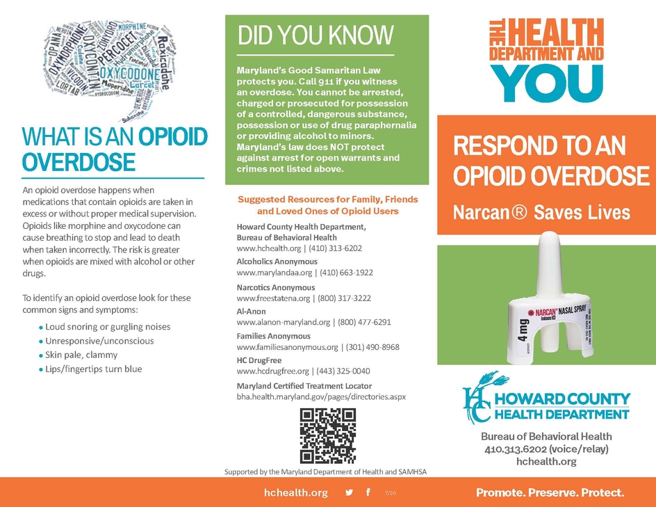 Opioid Overdose Response Program | Howard County